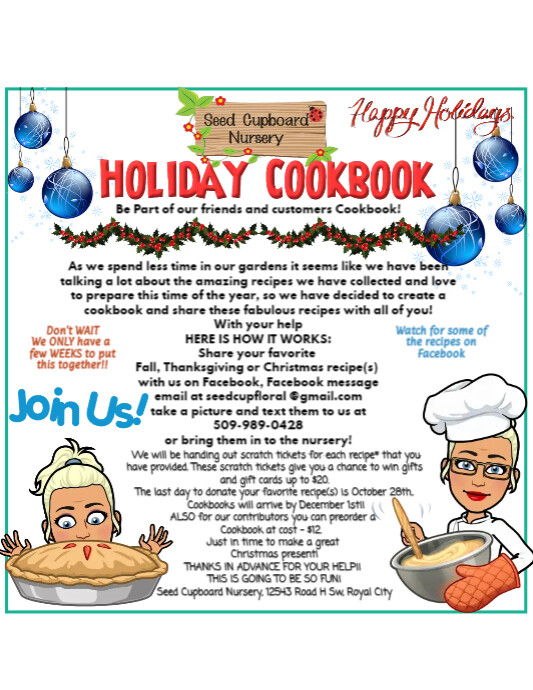 Holiday Cookbook | PosterMyWall