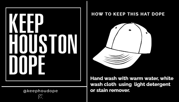 Keep Houston Dope Hat Tag | PosterMyWall