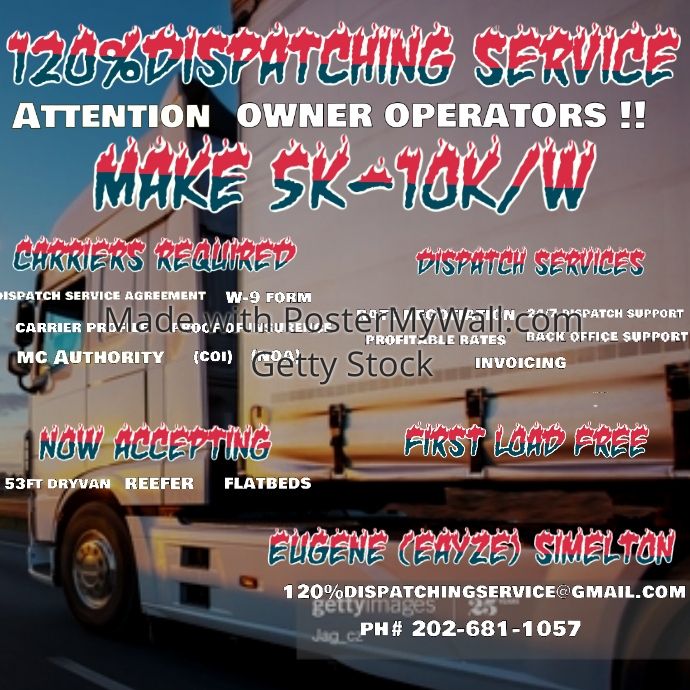 Copy of Truck Drivers Wanted Poster | PosterMyWall