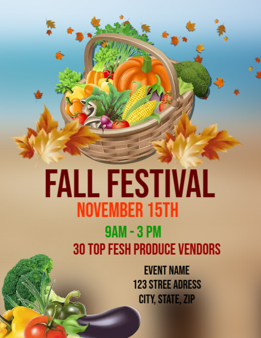 Copy of Fall Festival Event Template | PosterMyWall