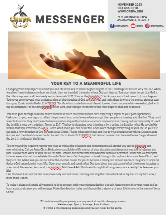 Your Key to a Meaningful Life | PosterMyWall