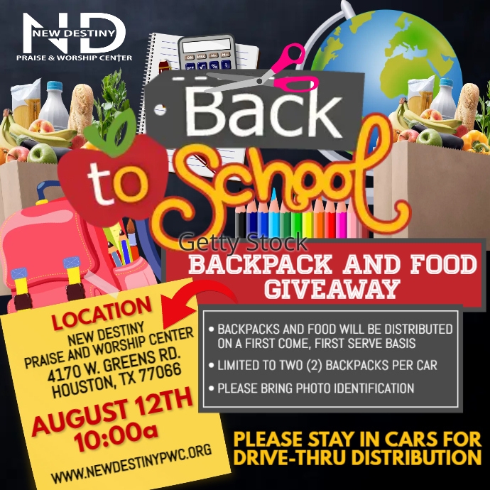 Back To School Food Drive 2023 800 | PosterMyWall