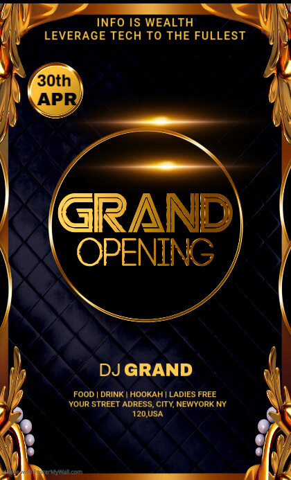 GRAND OPENING (4) | PosterMyWall