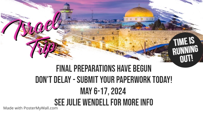 Israel Interest Meeting | PosterMyWall