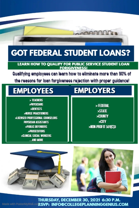 Copy of student loans | PosterMyWall