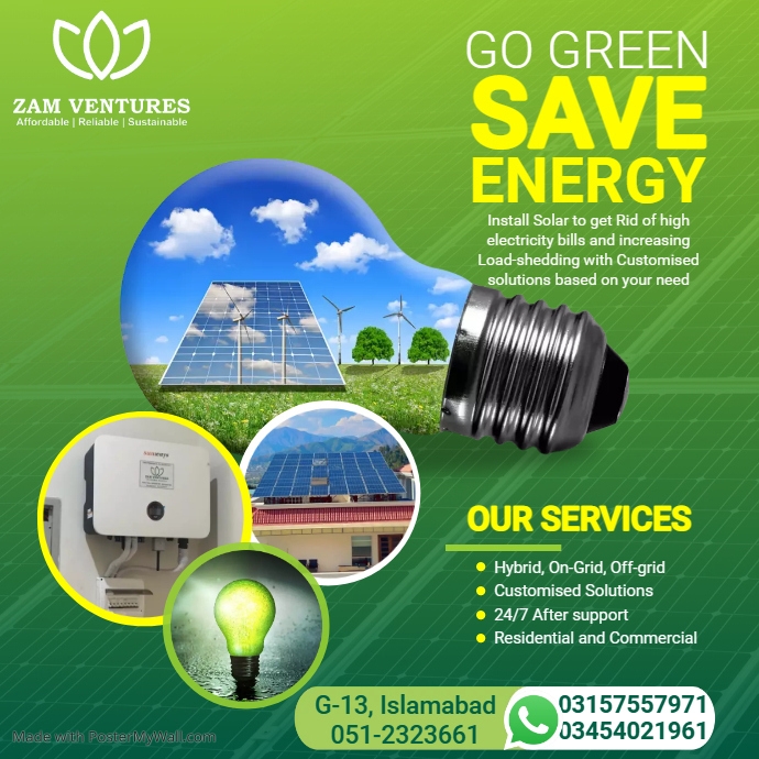Green Energy Ad Template | PosterMyWall