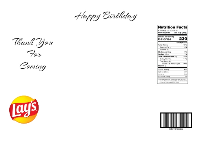 potato chip bag template (1) | PosterMyWall