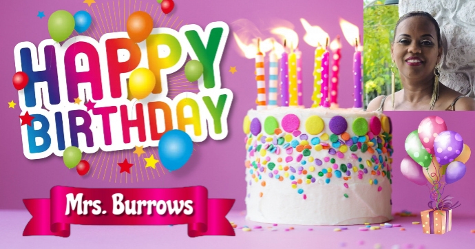 Happy Birthday Mrs. Burrows | PosterMyWall