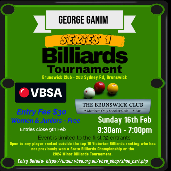 Pool Tournament Flyer (1) | PosterMyWall