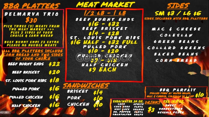 Digital menu display board template | PosterMyWall