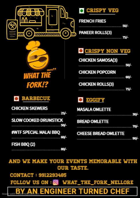 WTF MENU | PosterMyWall