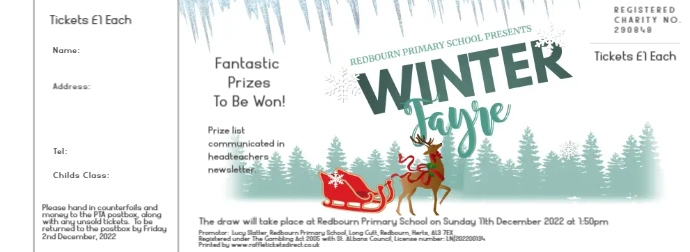Copy of Winter Fayre Raffle 2022 | PosterMyWall