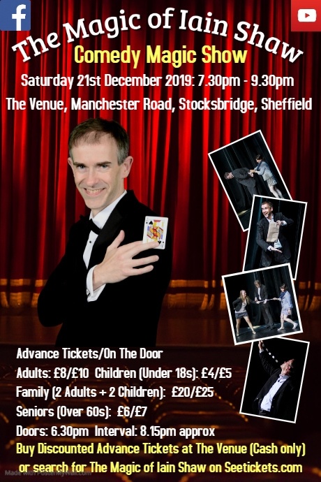 Copy of The Magic of Iain Shaw - Venue Stocksbridge | PosterMyWall