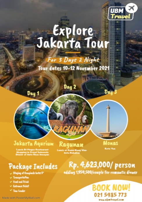 Copy of Salinan Travel Flyer Template | PosterMyWall