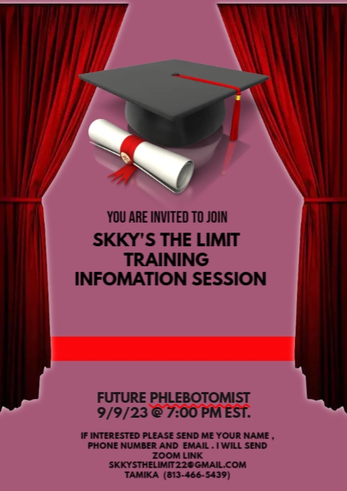 PHLEBOTOMY TRAINING | PosterMyWall