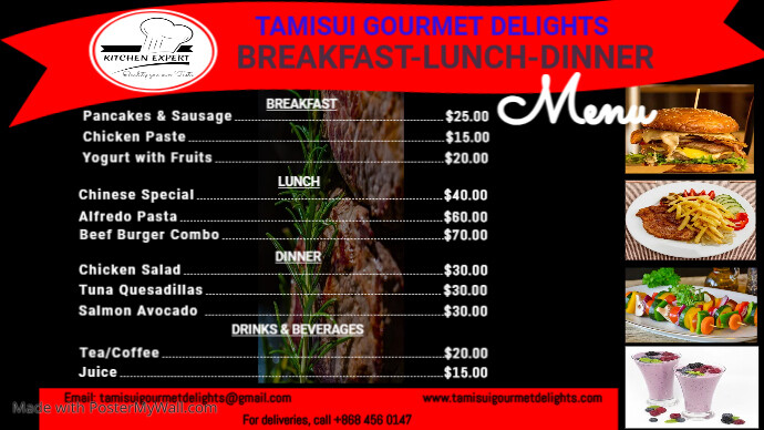 RESTAURANT MENU FLYER | PosterMyWall
