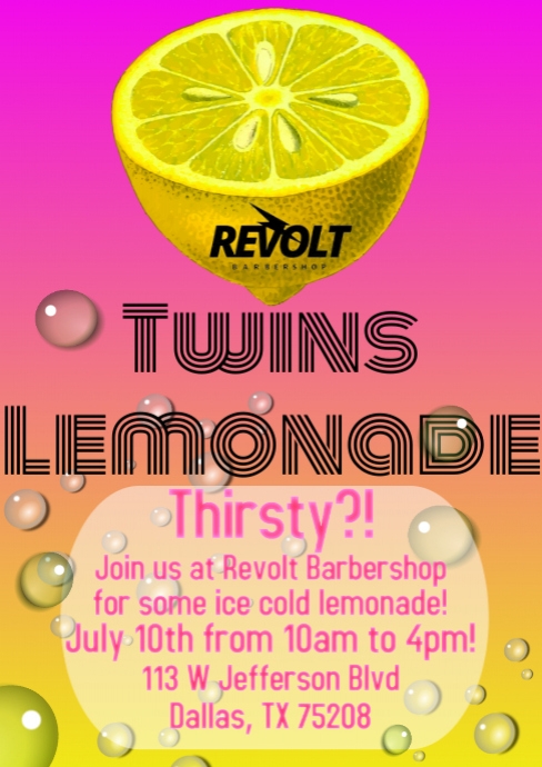 Copy of Copy of lemonade flyers | PosterMyWall