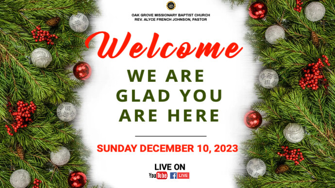 Christmas Welcome-CH | PosterMyWall