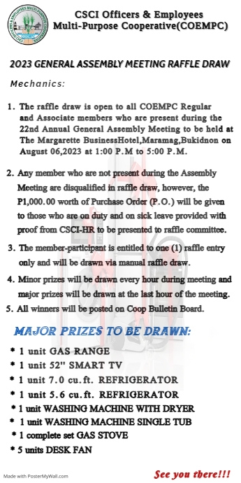 RAFFLE 0802 | PosterMyWall