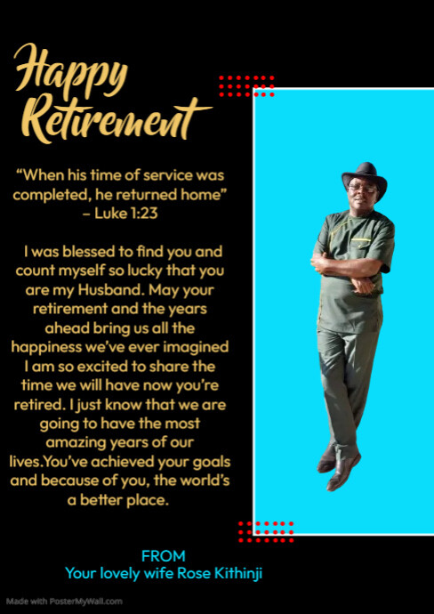 retirement template | PosterMyWall