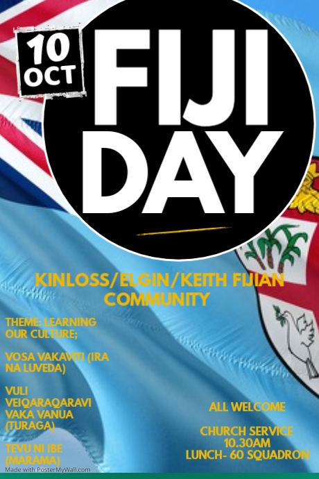 Copy of Copy of Fiji Day Poster | PosterMyWall