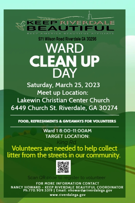 Copy of Ward 1 Clean up Day | PosterMyWall