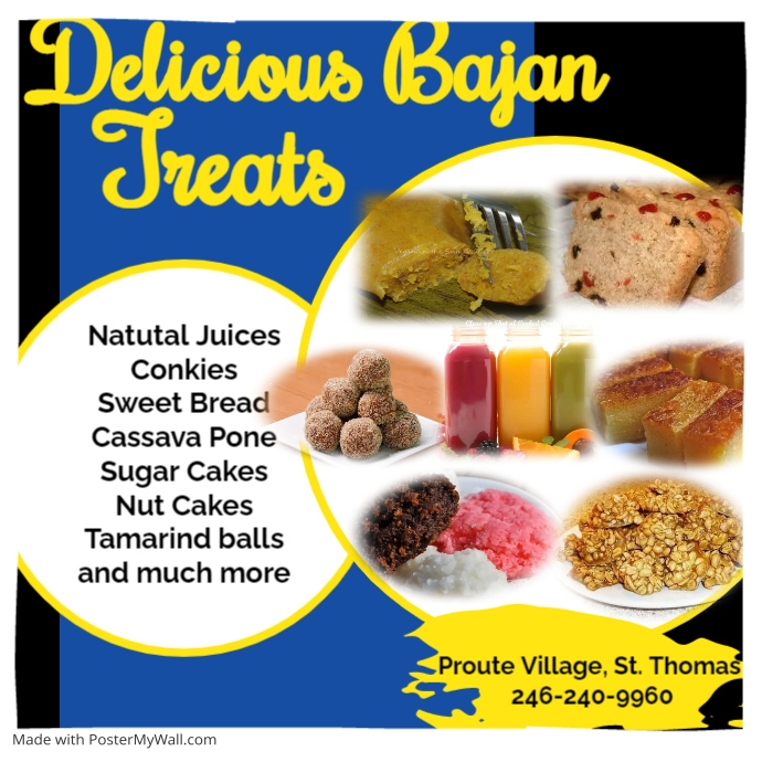 Delicious Bajan Treats | PosterMyWall