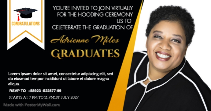 Graduation Announcement 2 | PosterMyWall