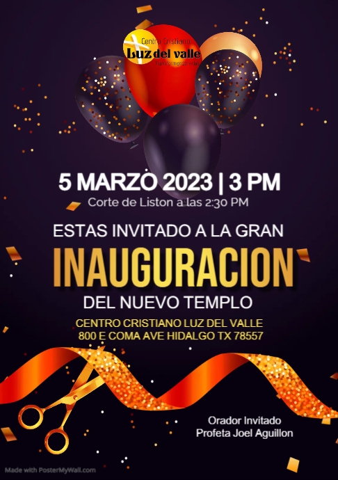 INAUGURACION | PosterMyWall