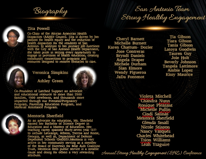 SHE Program- Inside -Sponsors/Menu | PosterMyWall