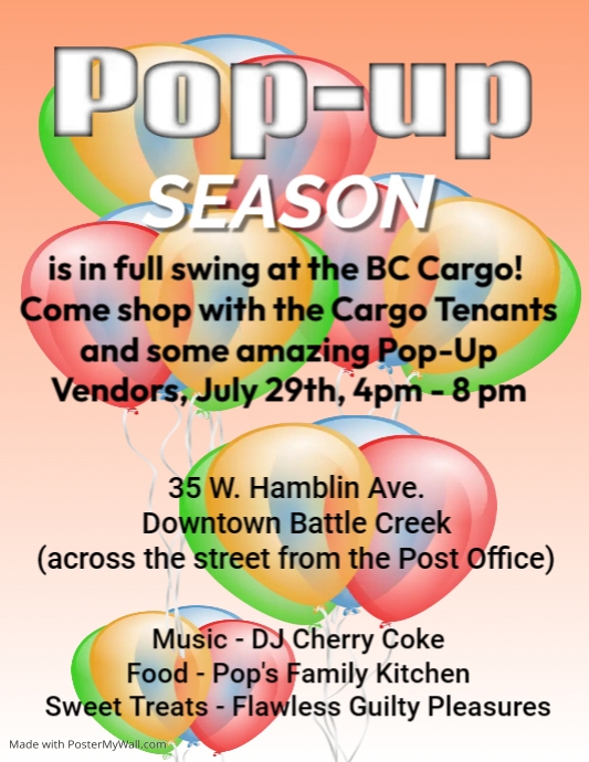 Pop Up Shop Vendor Announcements | PosterMyWall