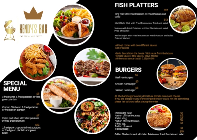 Food menu flyer (2) | PosterMyWall