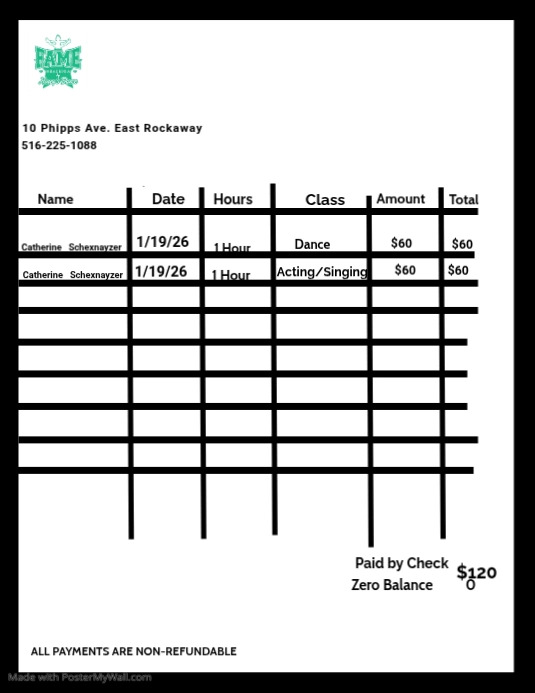 invoice 3/3/25 | PosterMyWall