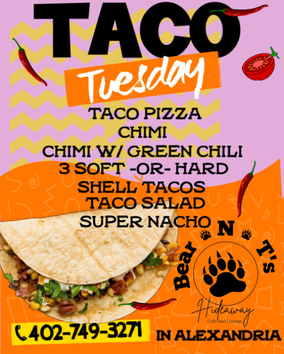 Taco Tuesday Flyer | PosterMyWall