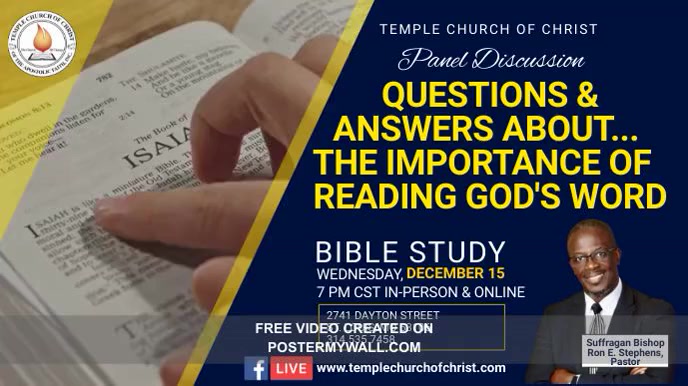 Copy of Final Bible Study 12-15 | PosterMyWall