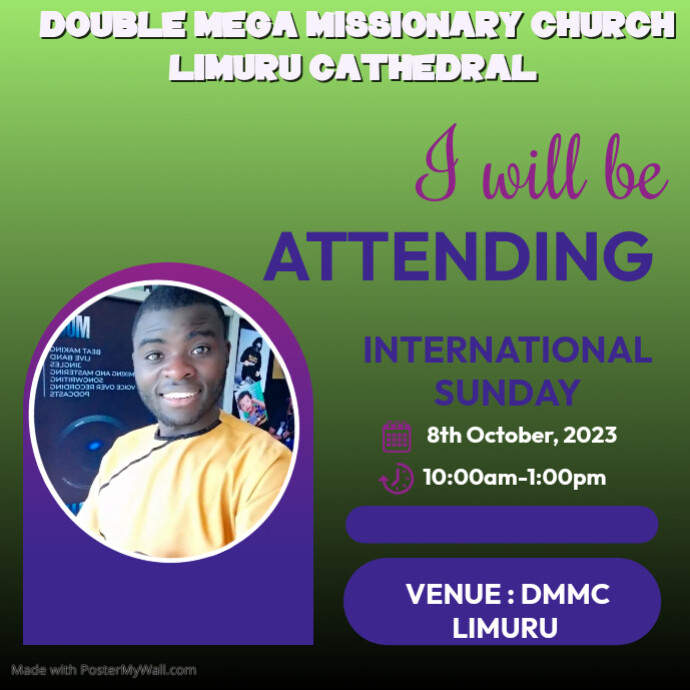 I will be attending event flyer template | PosterMyWall