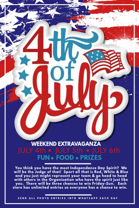 Copy of 4th Of July Poster | PosterMyWall