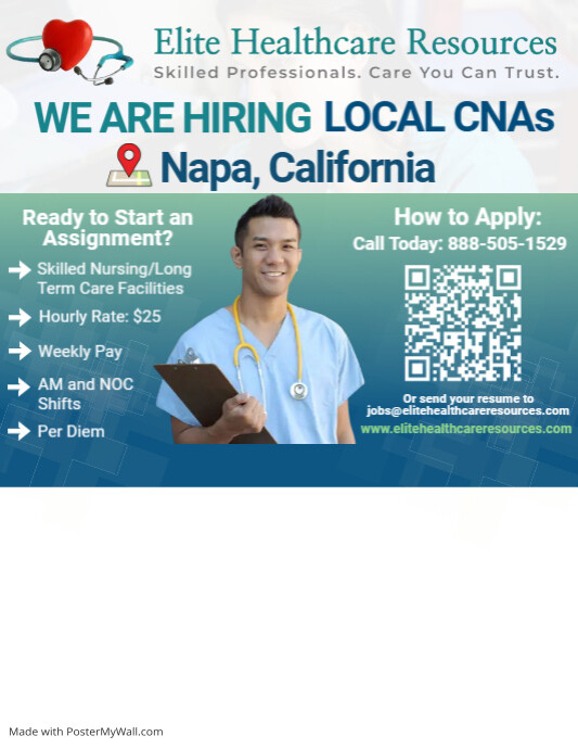Hiring Nurses Ad | PosterMyWall
