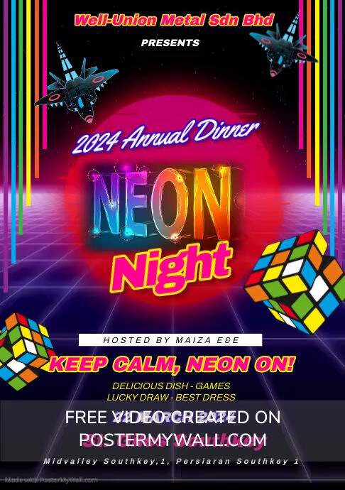 80s Party Flyer | PosterMyWall