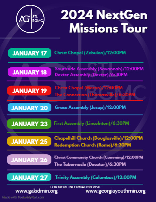 NextGen Tour | PosterMyWall