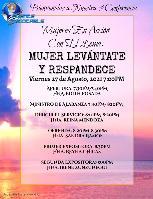 Conferencia de Damas 2021 pt.1 | PosterMyWall