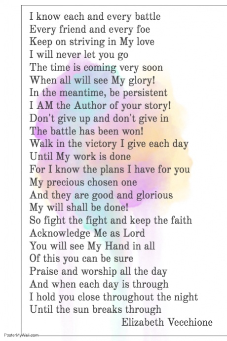 Copy of Be strong and very courageous - my poem | PosterMyWall