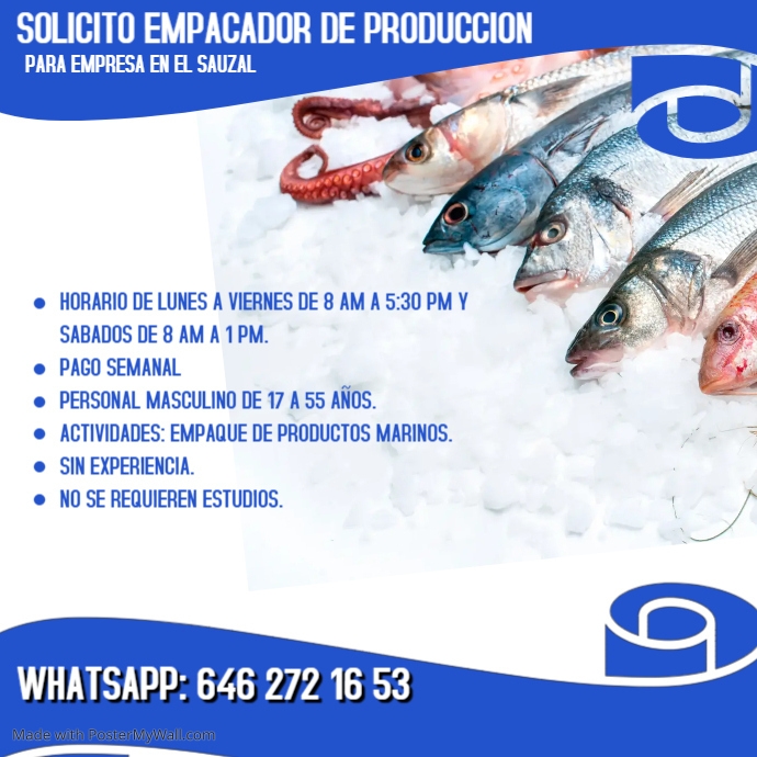Plantilla para pescaderia | PosterMyWall