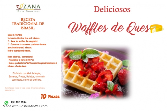 Copy of Copia de Copia de Waffles Breakfast Poster Template | PosterMyWall