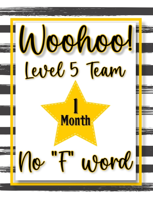 Copy of No Falls - F word Sign | PosterMyWall