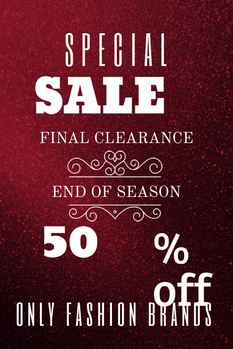 Retail Sale Poster Template | PosterMyWall