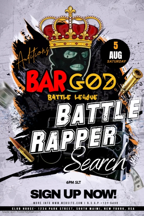 Rap Battle poster | PosterMyWall