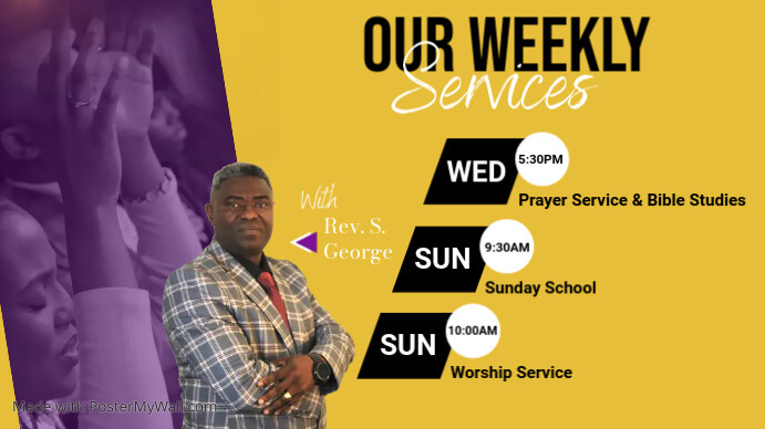 weekly service | PosterMyWall