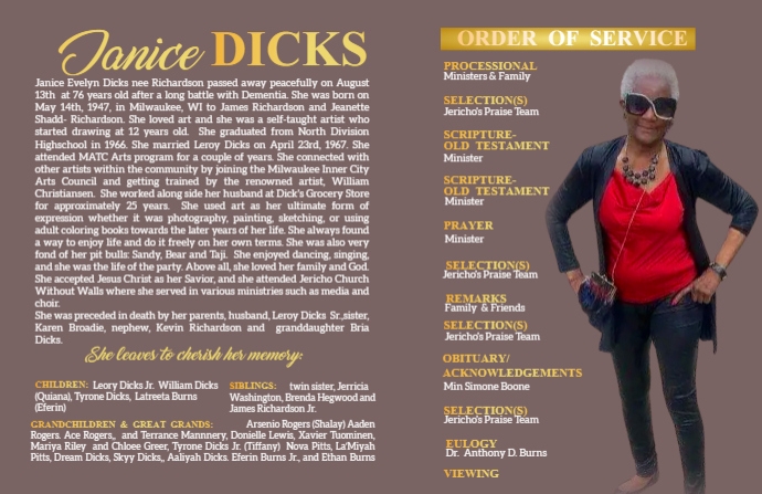 Copy of Funeral Poster Design Template | PosterMyWall