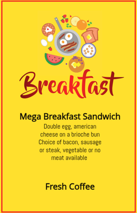 flyer template breakfast | PosterMyWall
